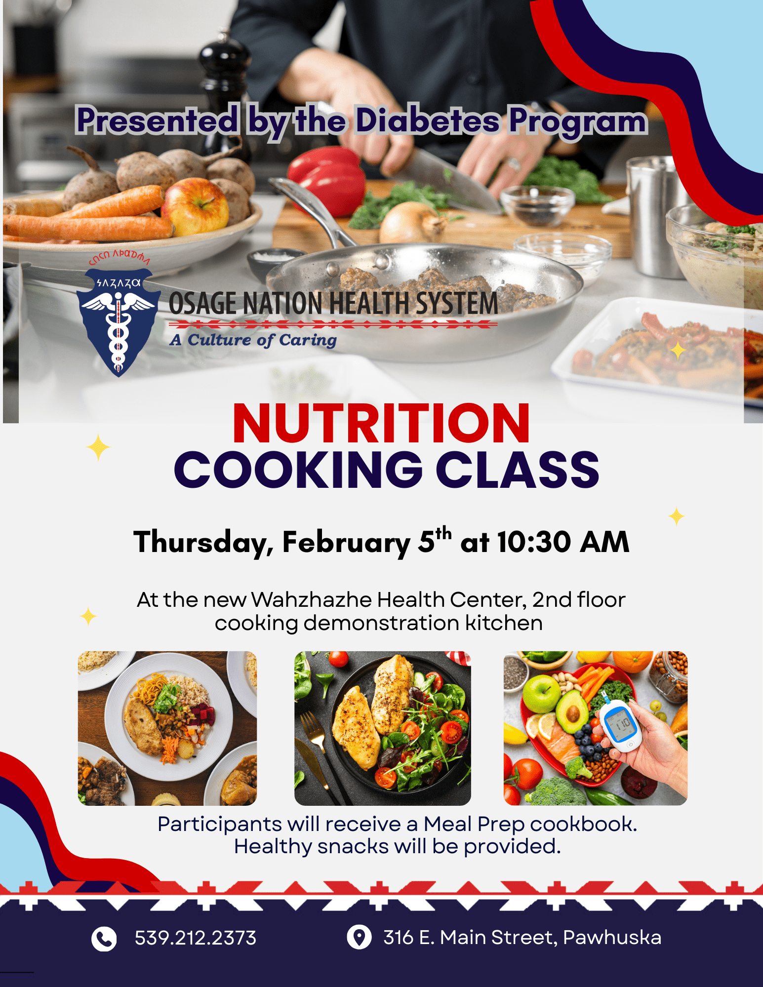 Nutrition Cooking Class presented by Diabetes Program | Osage Nation ...